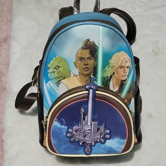 Loungefly | Bags | Loungefly Star Wars Mini Backpack Blue And Brown ...